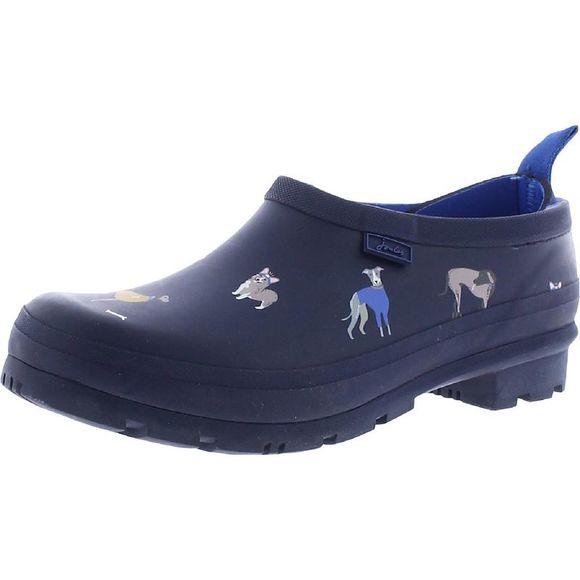 Joules | Shoes | Joules Womens Pop On Navy Polka Dot Slip On Clogs Rain ...